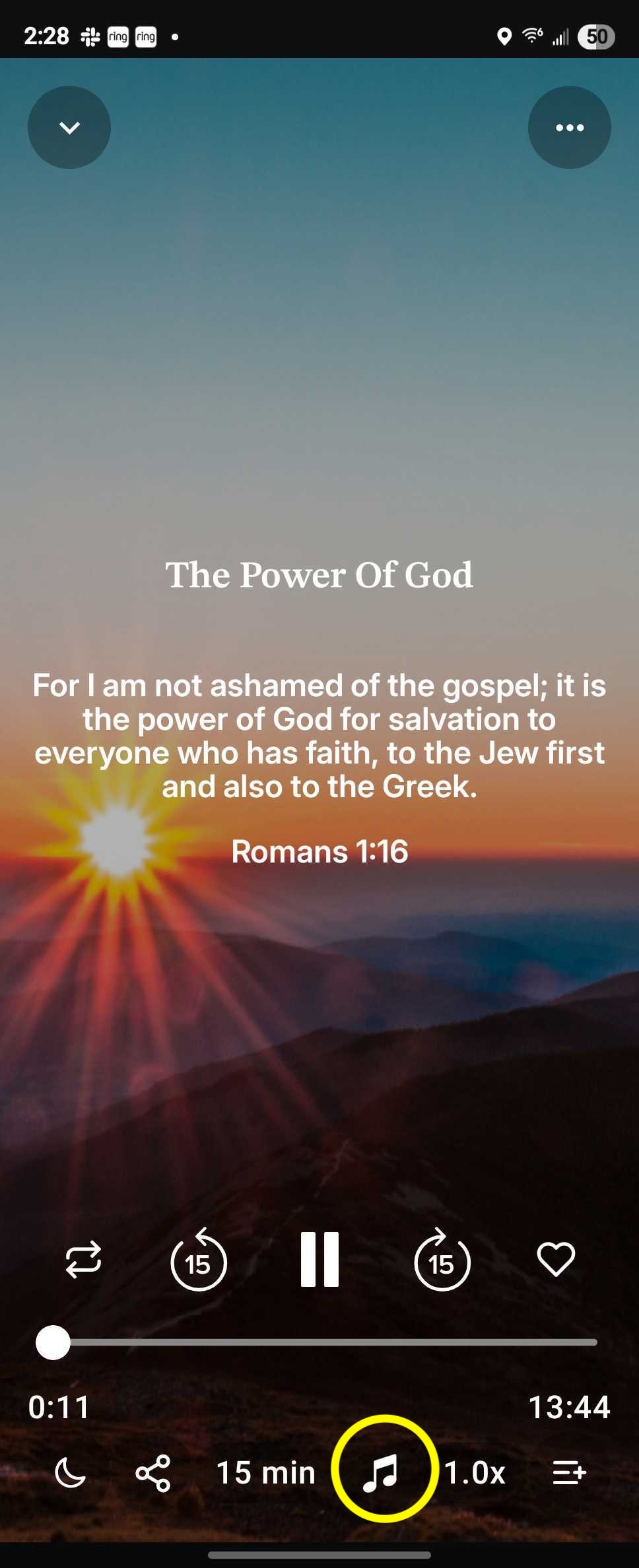 How do I change the background music? Android – Abide Help Center